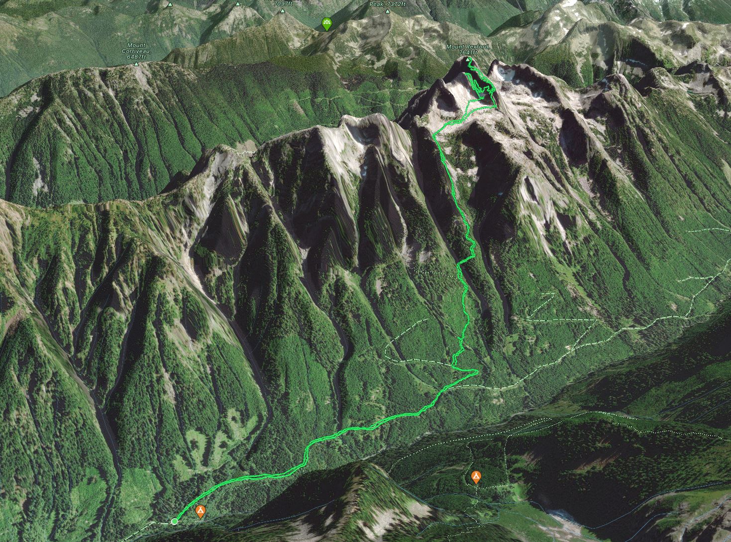 Mount Rexford via West Ridge